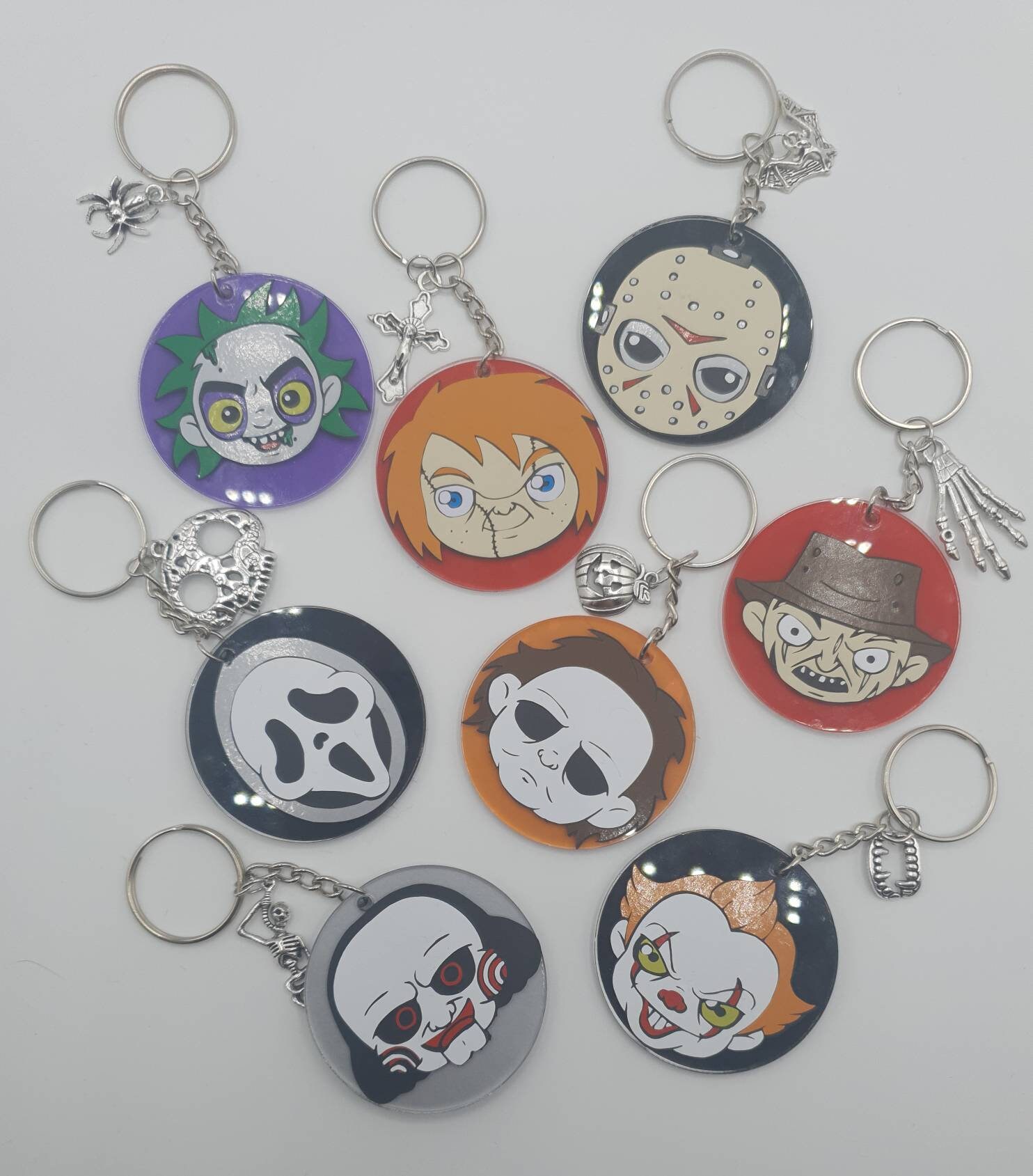 Horror keyrings keychains horror serial killers | Etsy