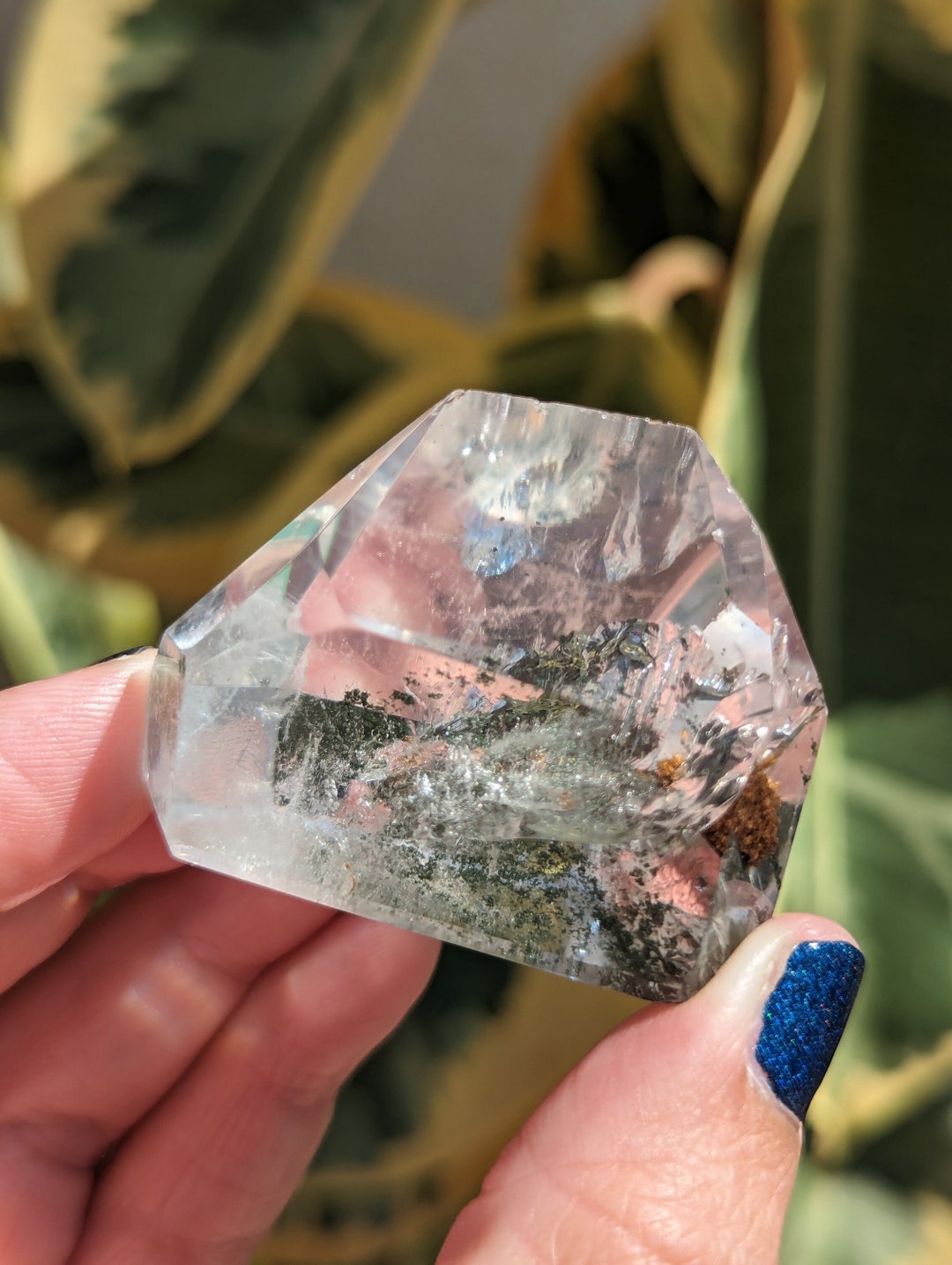 Chlorite Included Quartz, Lodolite Mini Tower, Shaman Stone for Crystal ...