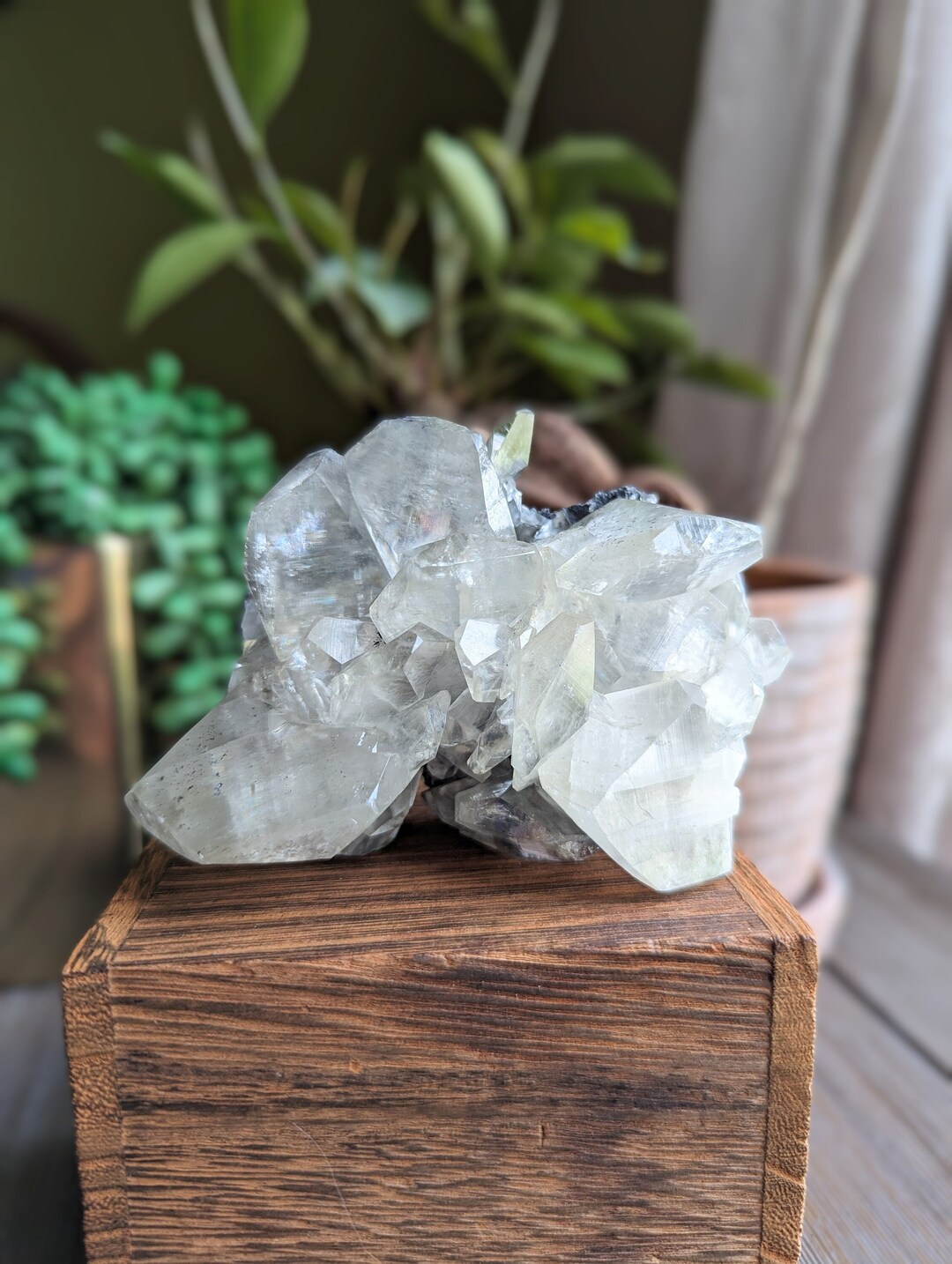 UV Reactive Calcite Specimen, Flattened Rhombohedral Calcite Specimen ...