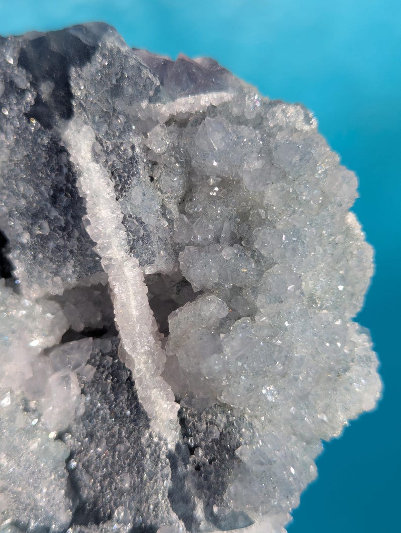 Nigerian Fluorite With Quartz, UV Reactive Fluorite, Large Drusy Coated ...