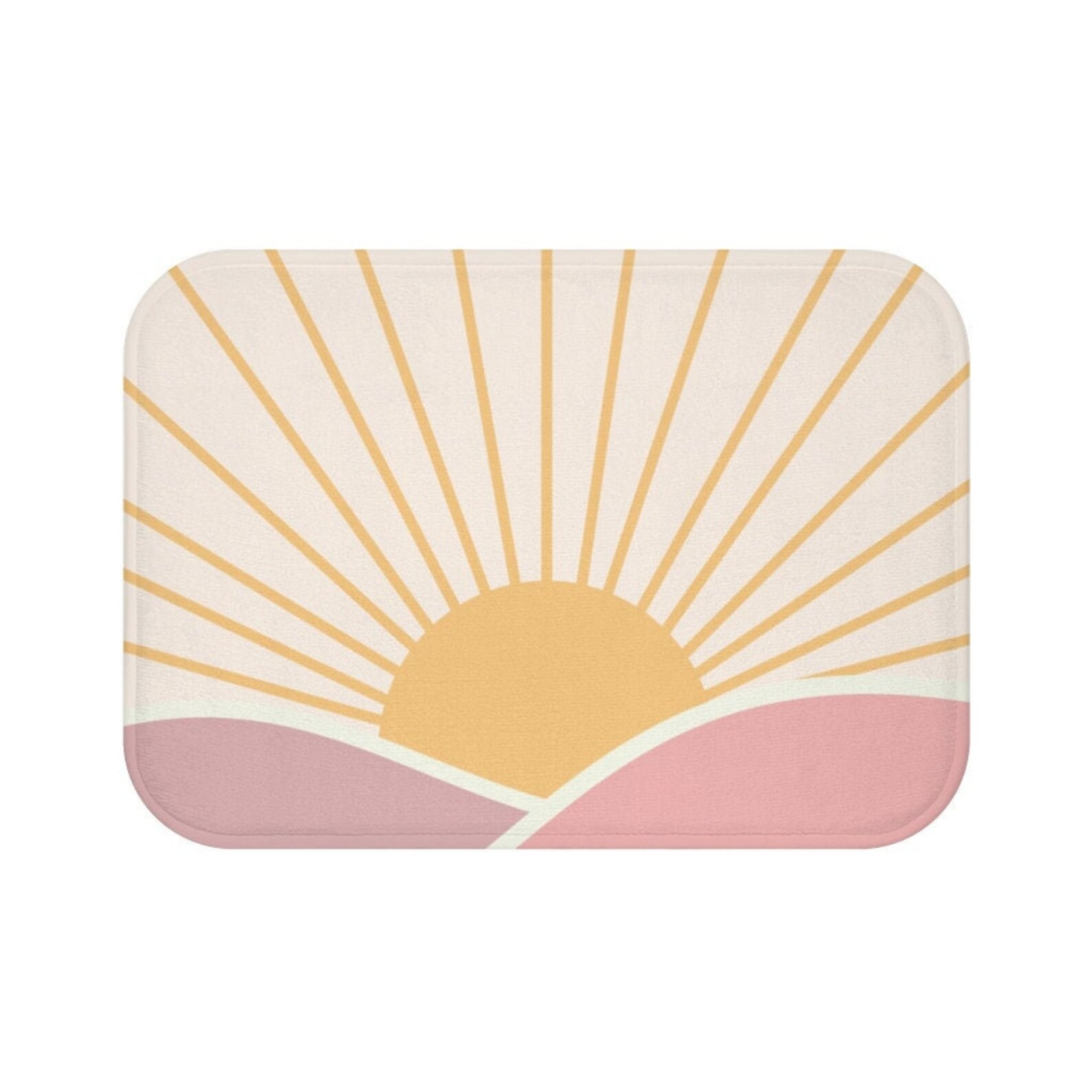 Boho Bath Mat Sun Bath Mat Cute Shower Mat Bohemian - Etsy