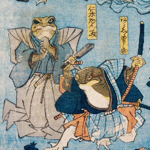 Japanese Bag, Frog Tote Bag, Samurai Gift, Over the Shoulder Bag ...