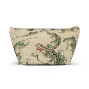 Japanese Pouch, Frog Pouch, Makeup Bag, T-bottom Pouch, Anthropomorphic ...