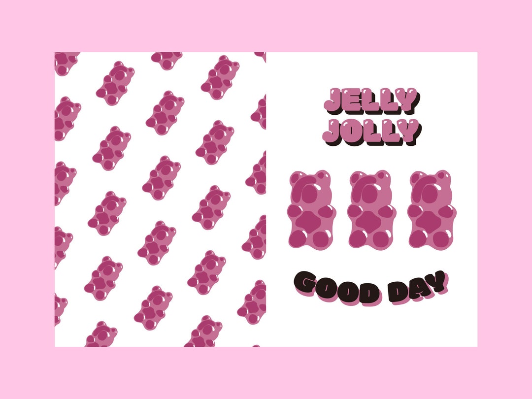 Gummy Bears Greeting Card,card for Her,best Friend Card,cute Card ...