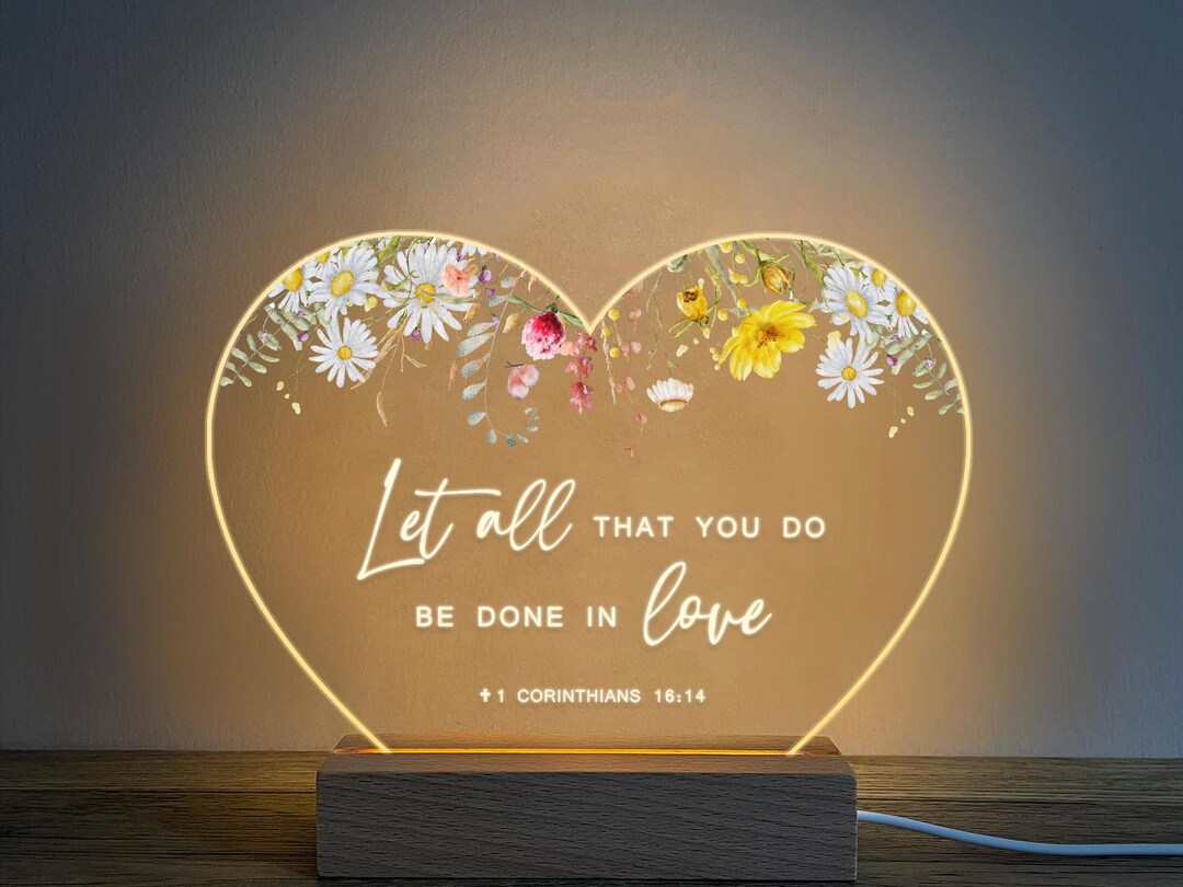 Personalized Bible Verse Light, Custom Bible Verse Gift, Christian Home ...