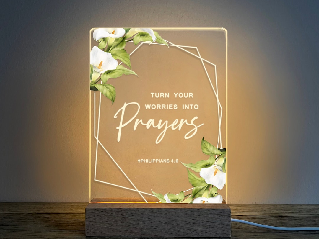 Personalized Bible Verse Light, Christian Gifts, Church Gift Ideas ...
