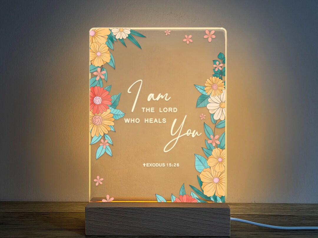 Personalized Bible Verse Light, Custom Scripture Gifts, Christian Home ...