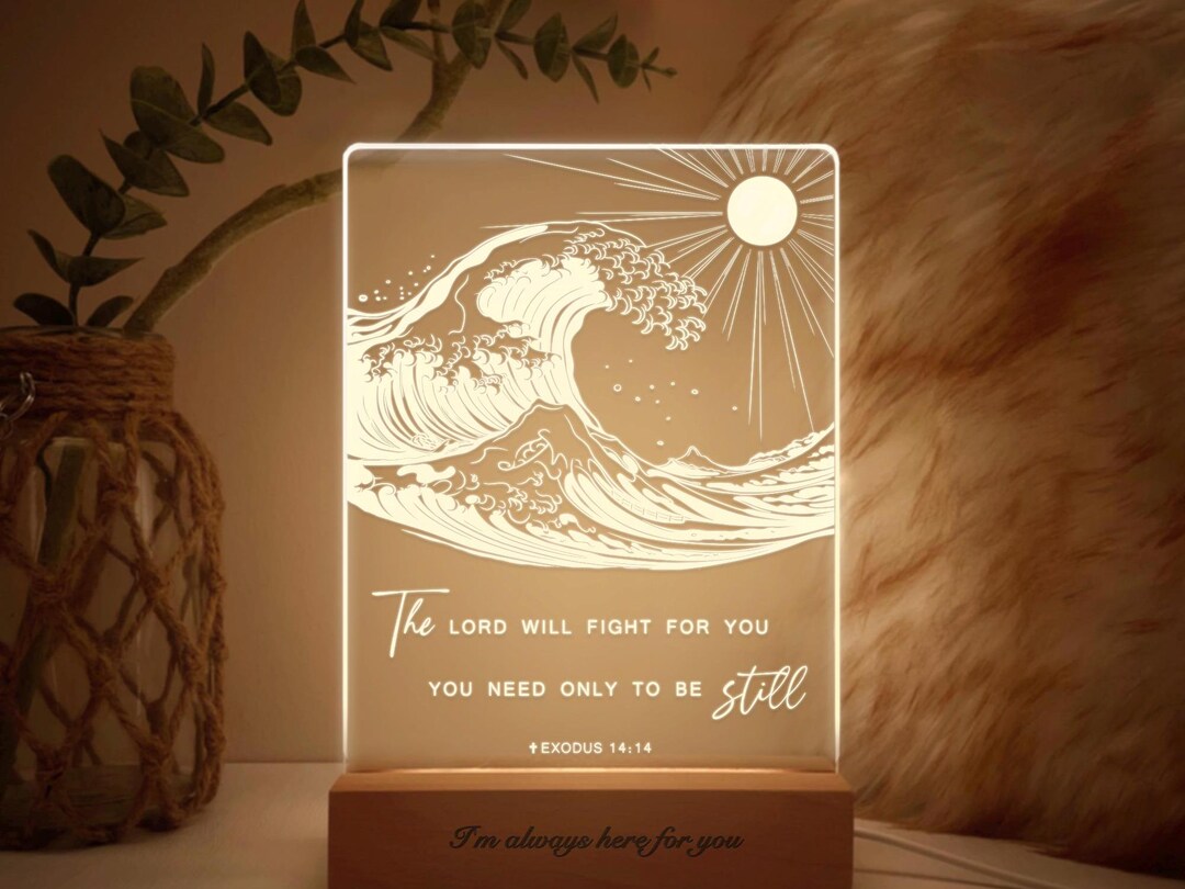 Custom Bible Verse LED Light, Your Own Bible Verse Gift, Christian Home ...