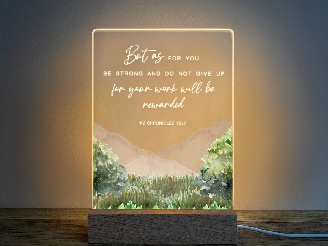 Bible Verse LED Light, Personalized Bible Verses, Christian Home Decor ...