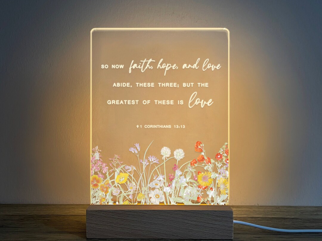 Personalized Bible Verse Gift, Religious Home Decor, Faith Decorations ...