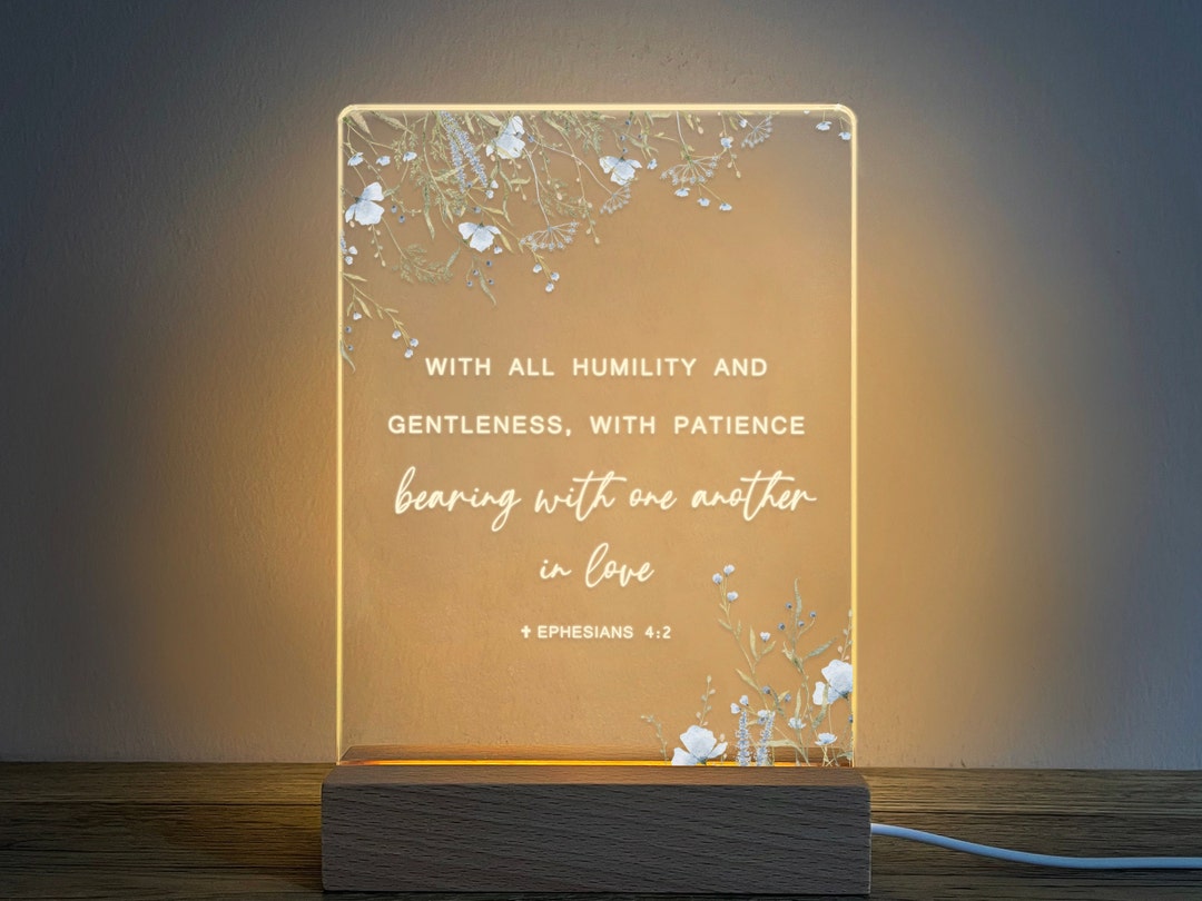 Personalized Bible Verse Gift, Religious Home Decor, Faith Decorations ...