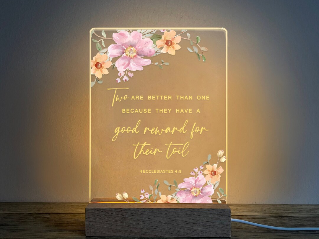 Personalized Bible Verse Light, Custom Favorite Bible Verse Gift ...