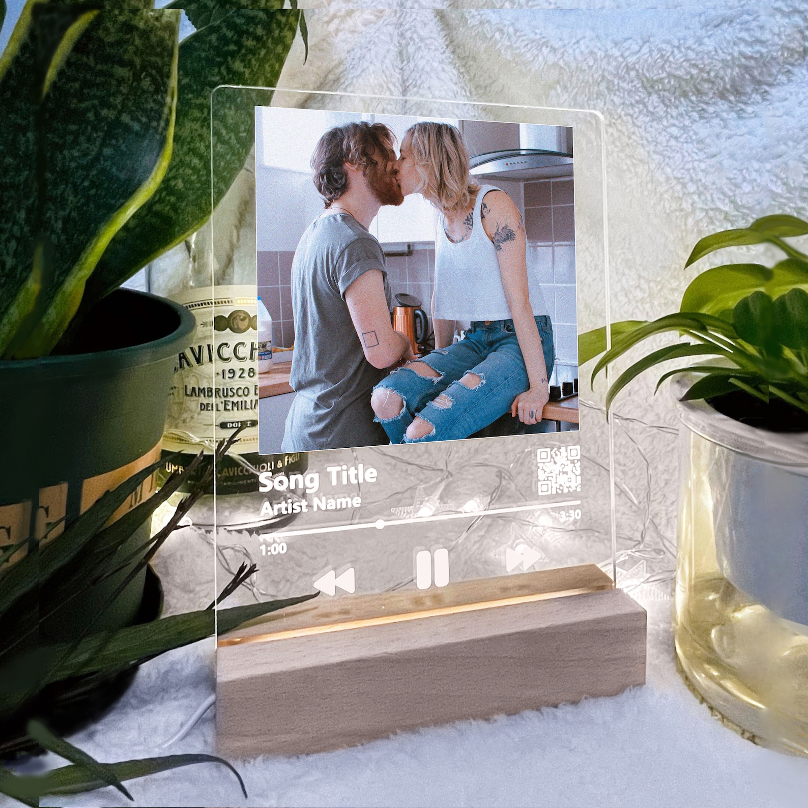 Custom LED Music Plaque Music and Song Album Cover Plaque - Etsy