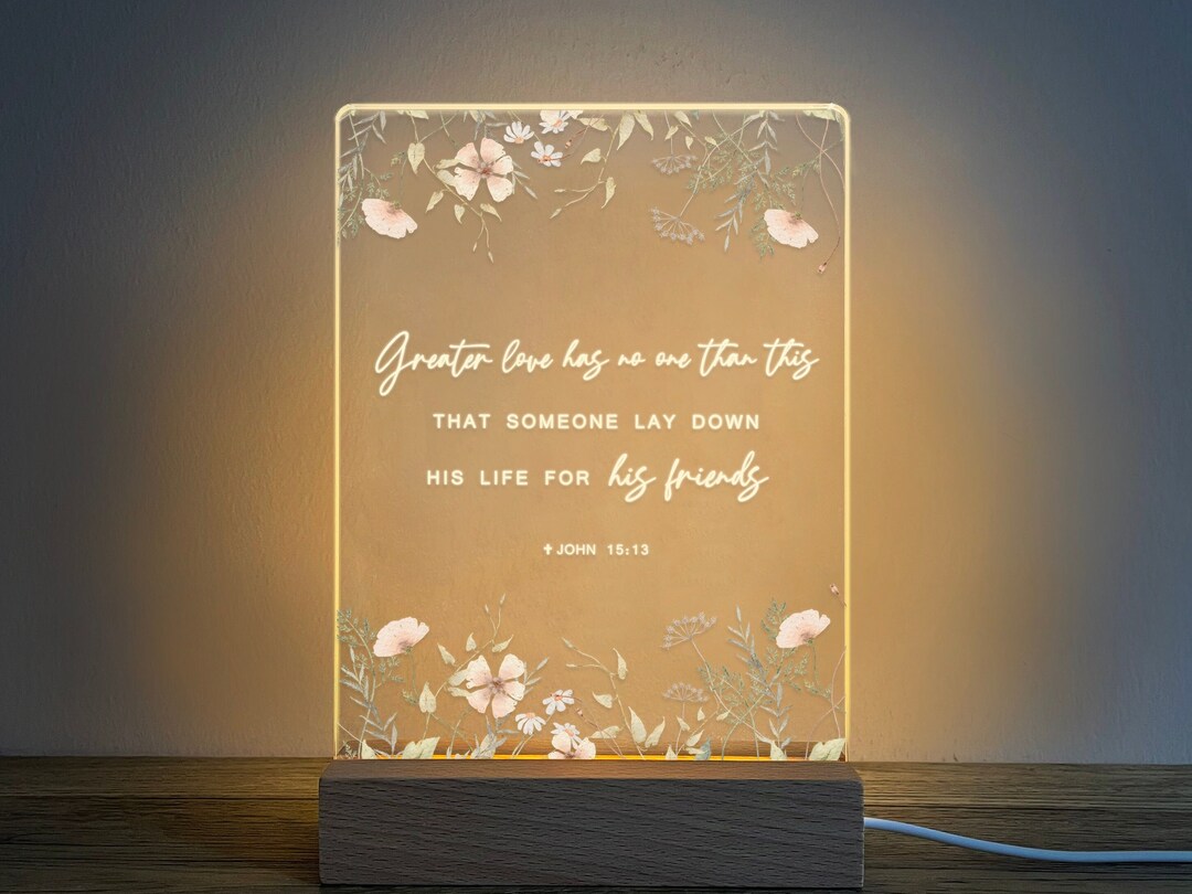 Personalized Bible Verse Gift, Religious Home Decor, Faith Decorations ...