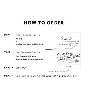 Christian Art, Personalized Bible Verse Light, Custom Favorite Bible ...