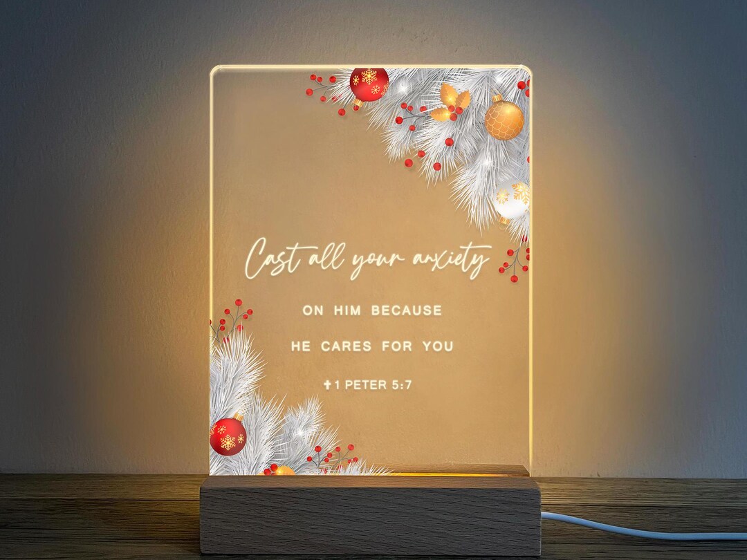 Custom Bible Verse Light, Christian Gifts, Religious Gifts, Custom ...