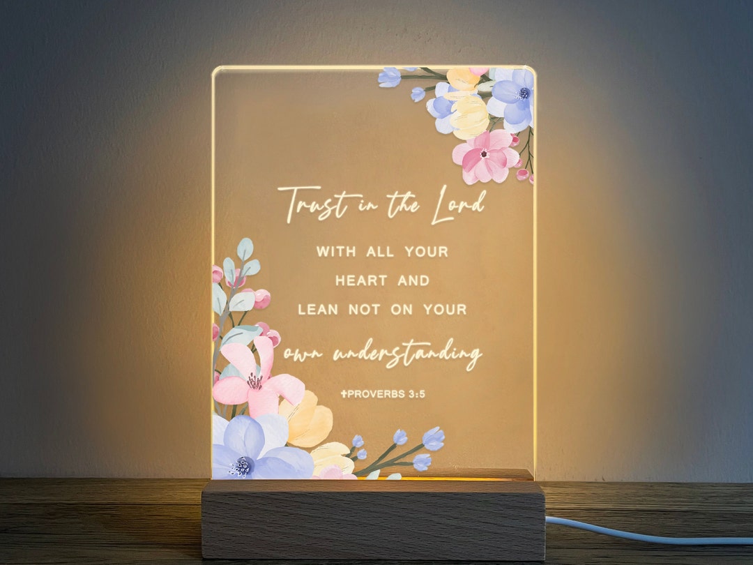 Personalized Bible Verse Light, Custom Favorite Bible Verse Gift ...