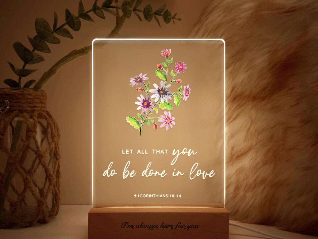 Bible Verse Light, Personalized Bible Verses, Faith-inspired Sympathy ...