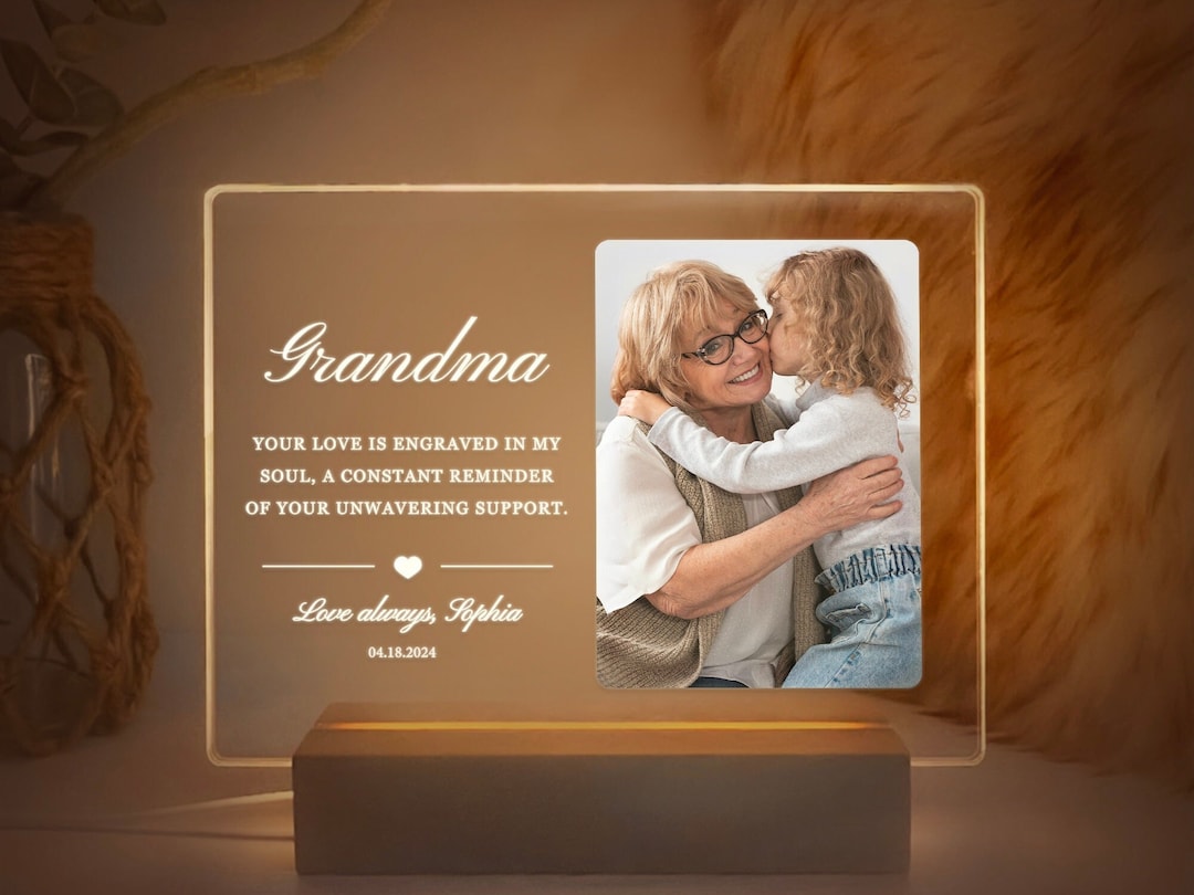 Personalized Grandma Gift, Grandparent Photo Gift, Personalized Gift ...