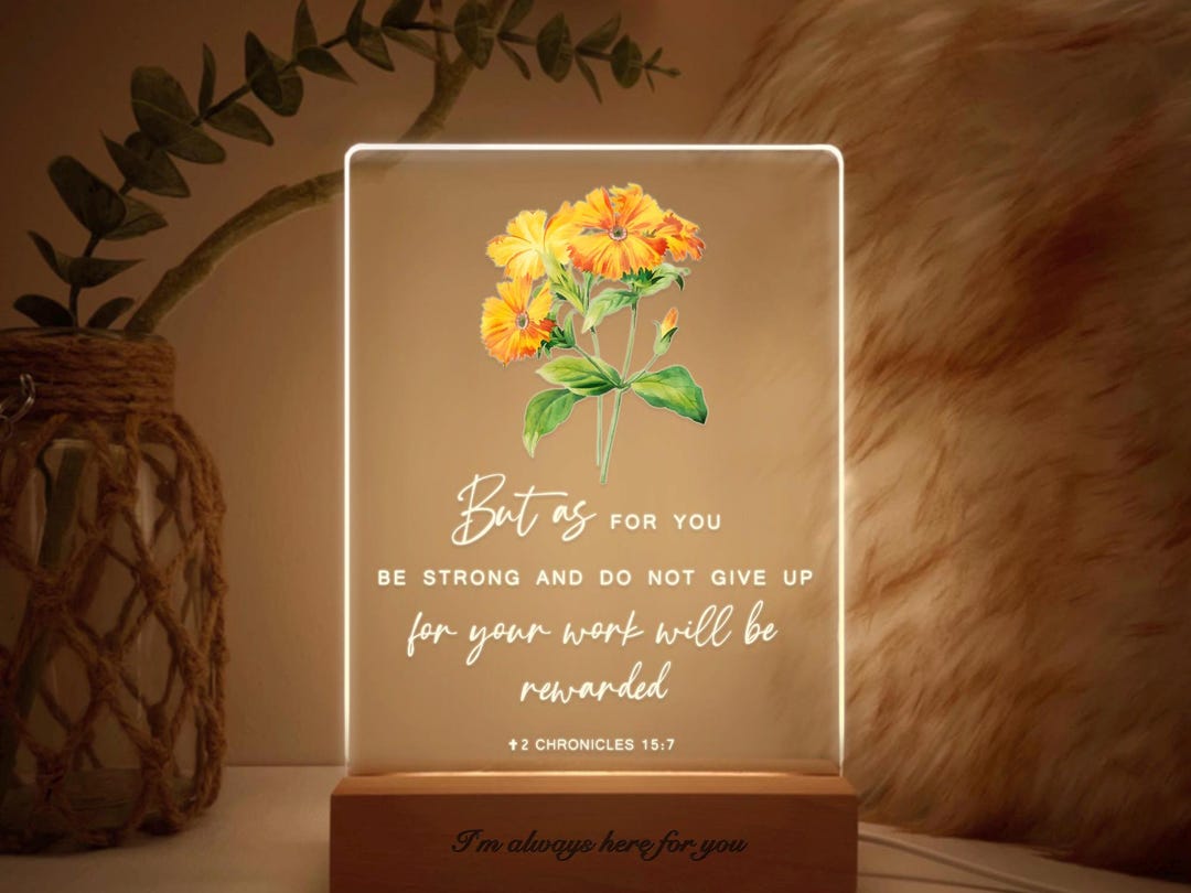 Custom Bible Verse Light, Personalized Bible Verses, Christian Home ...