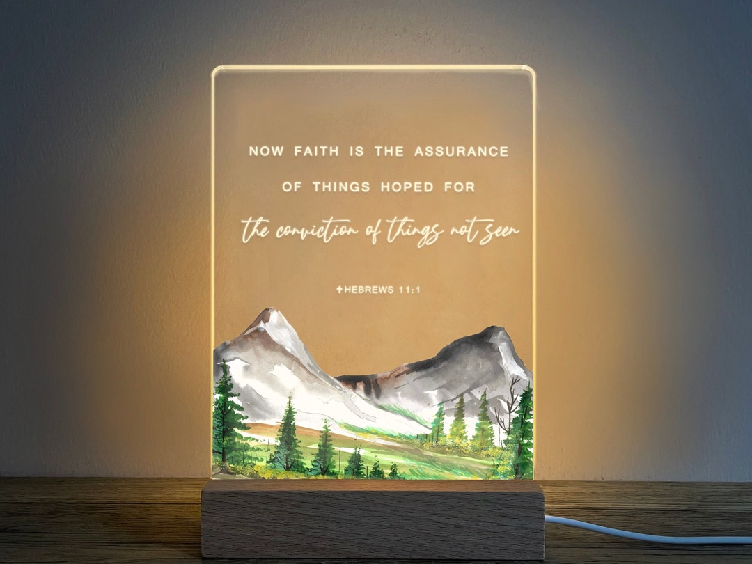 Bible Verse LED Light, Personalized Bible Verses, Christian Home Decor ...