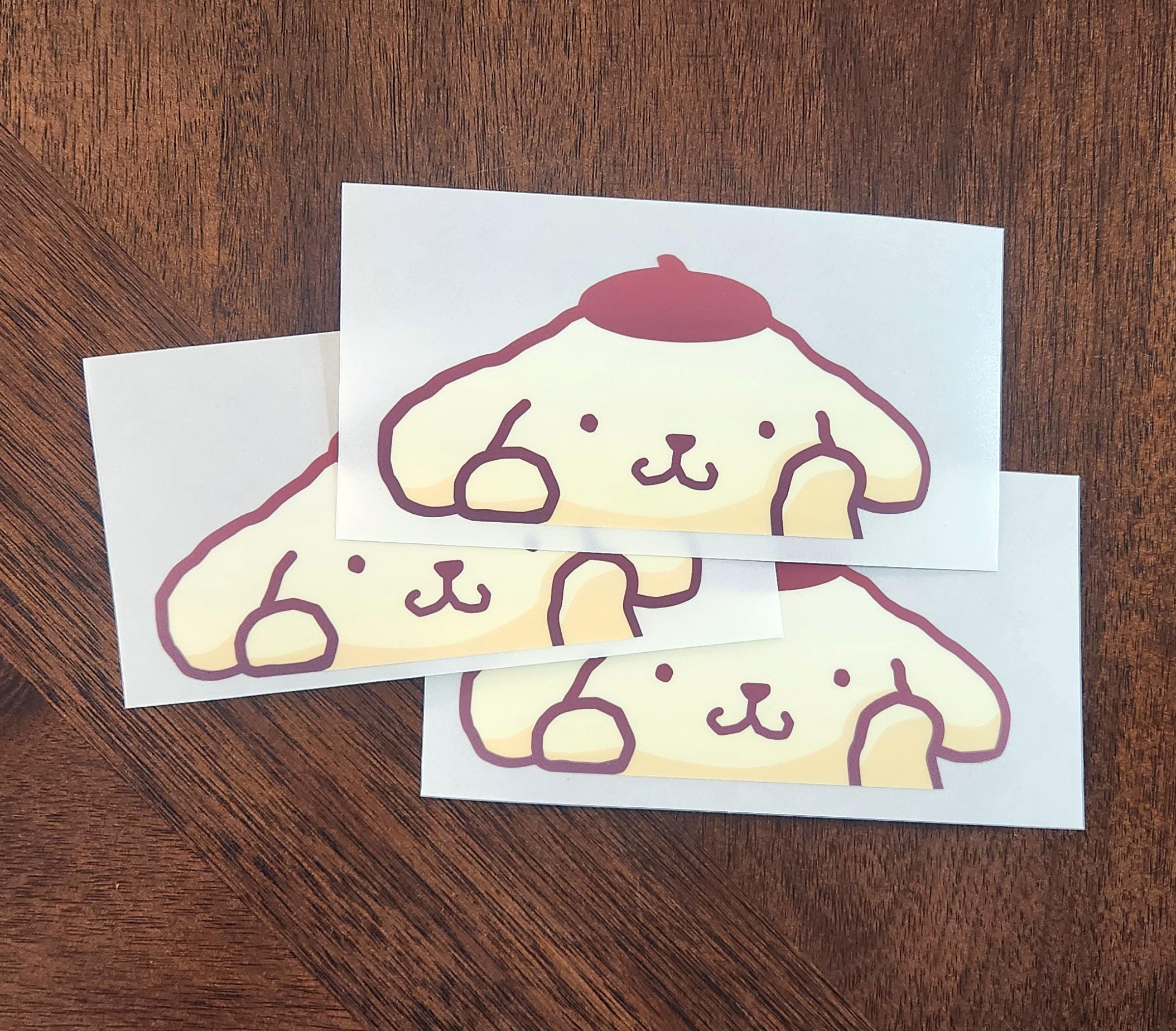 Pompompurin Peeker - Car Decal / Vinyl Sticker - UV Laminated - Etsy