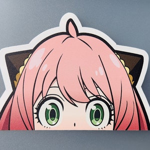 Cute Anime Girl Peeker / Vinyl Decal / Sticker - Multiple Sizes ...