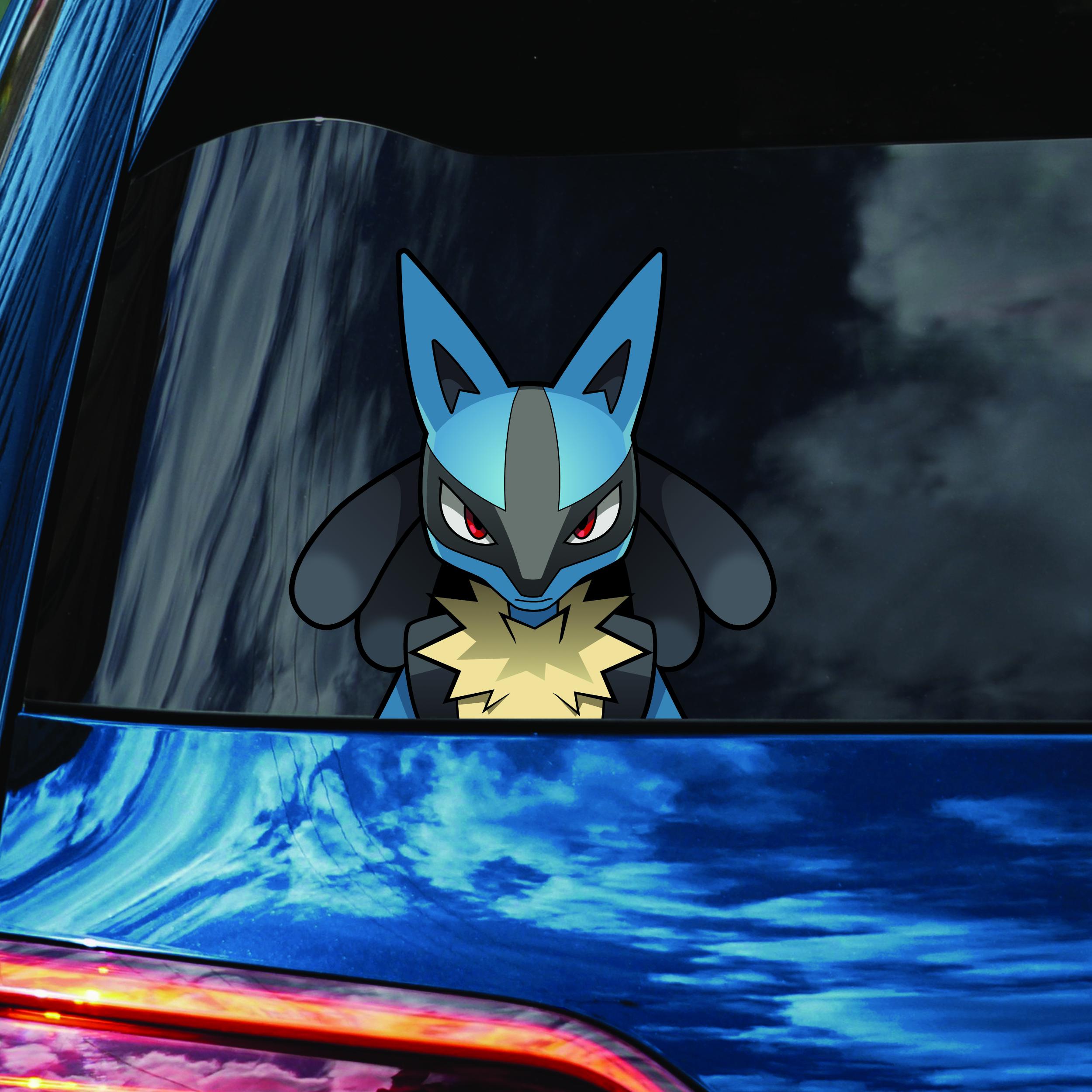 Lucario Peeker - Vinyl Stickers / Car Decals / Multiple Sizes Available ...