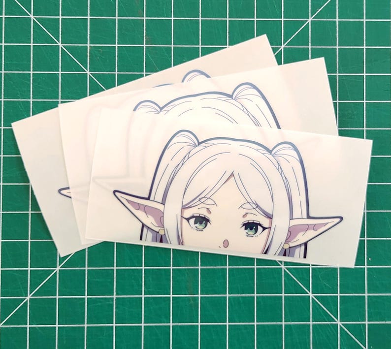Elf Mage Frieren Peeker - (ver A) - Car Decal / Vinyl Sticker - UV ...