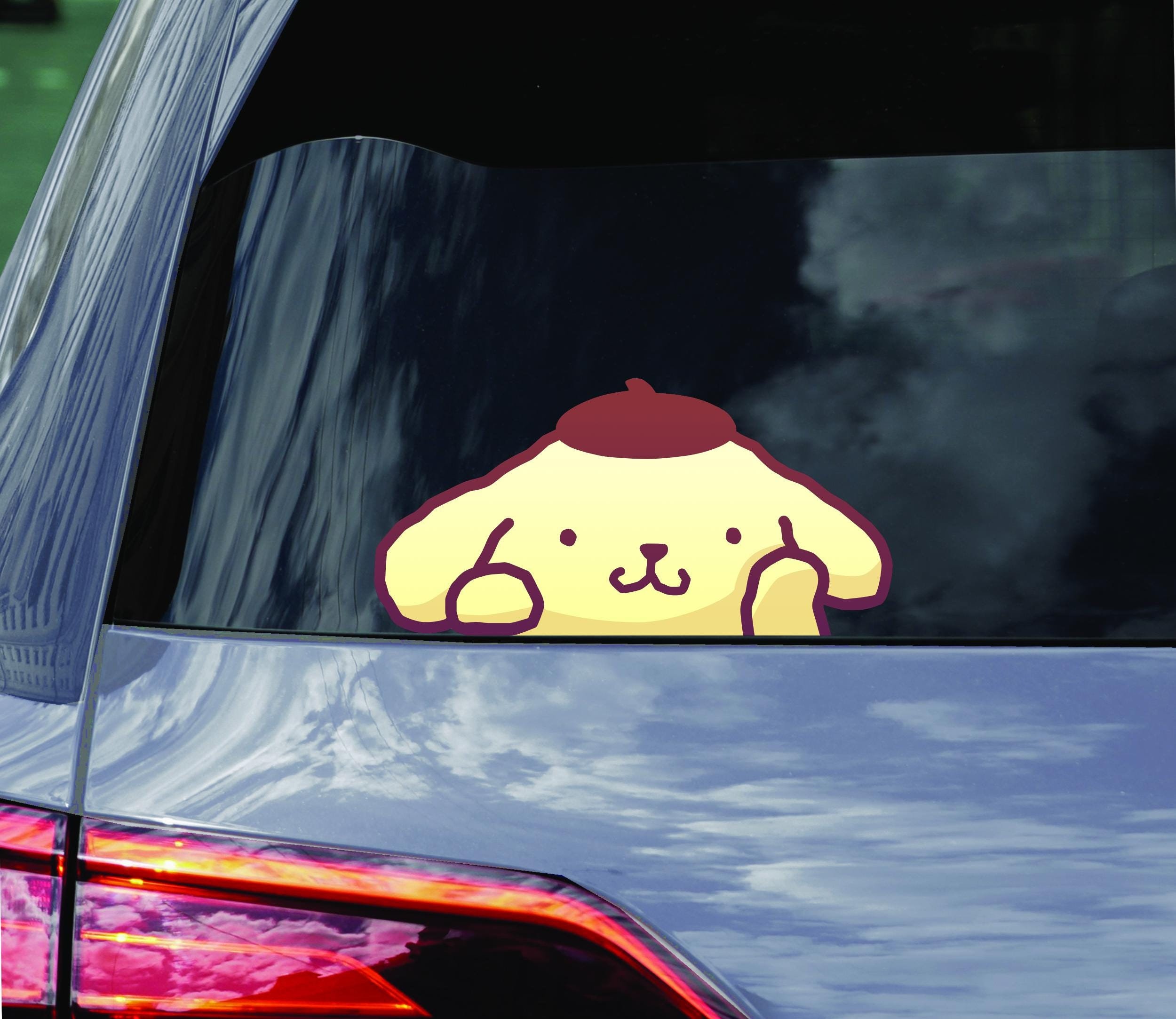 Pompompurin Peeker - Car Decal / Vinyl Sticker - UV Laminated - Etsy