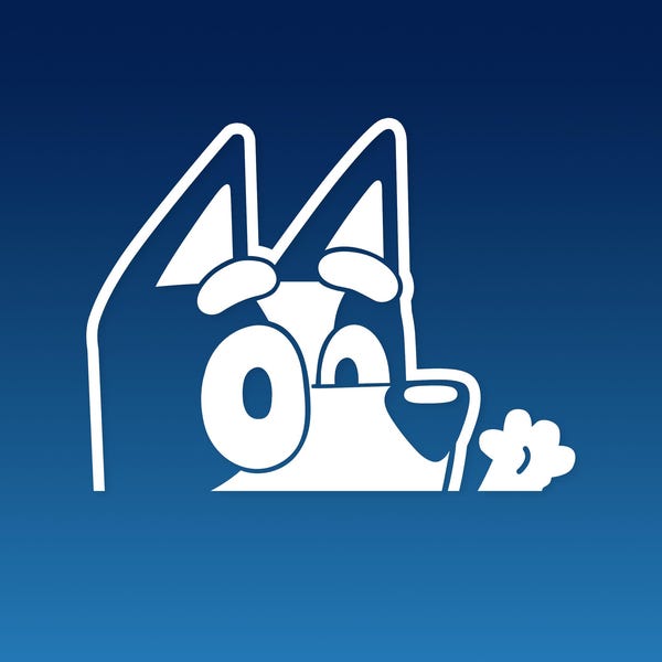 Bluey Vinyl Stickers Car - Etsy