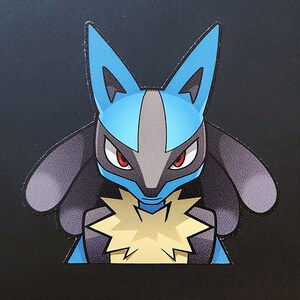 Lucario Peeker - Vinyl Stickers / Car Decals / Multiple Sizes Available ...