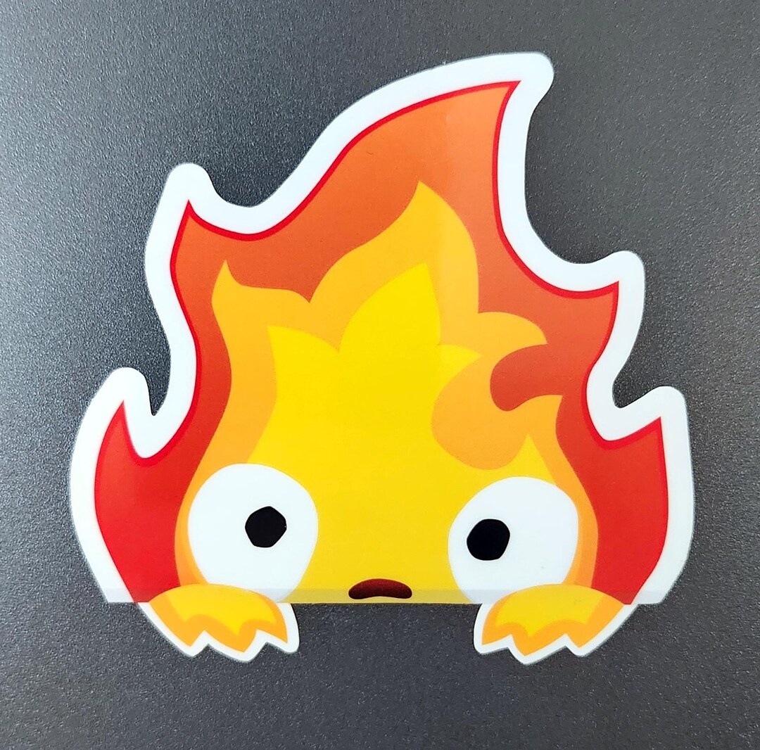 Flame Sprite Peeker / Vinyl Decal / Sticker - Multiple Sizes Available ...