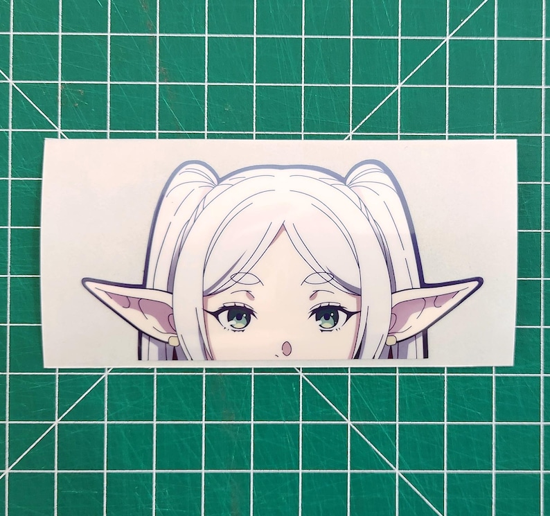 Elf Mage Frieren Peeker - (ver A) - Car Decal / Vinyl Sticker - UV ...