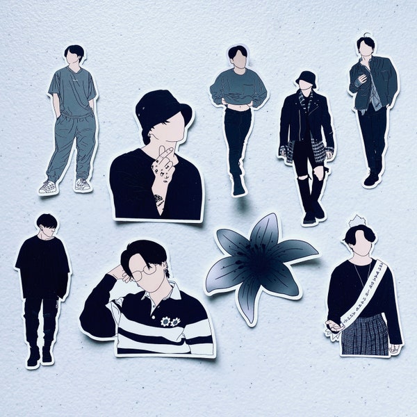 Jungkook Stickers - Etsy