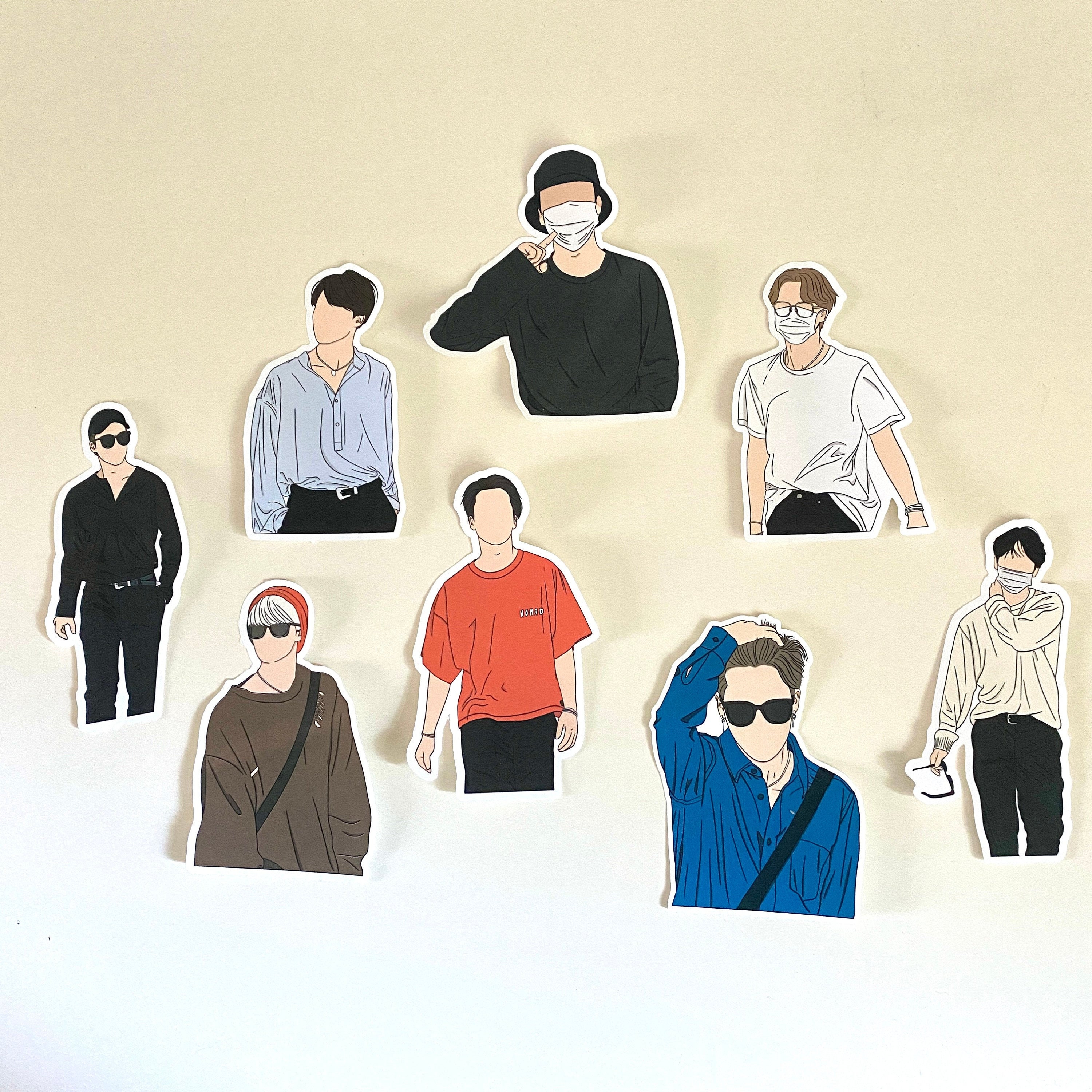 Large Jimin-on-the-Go Stickers | Etsy