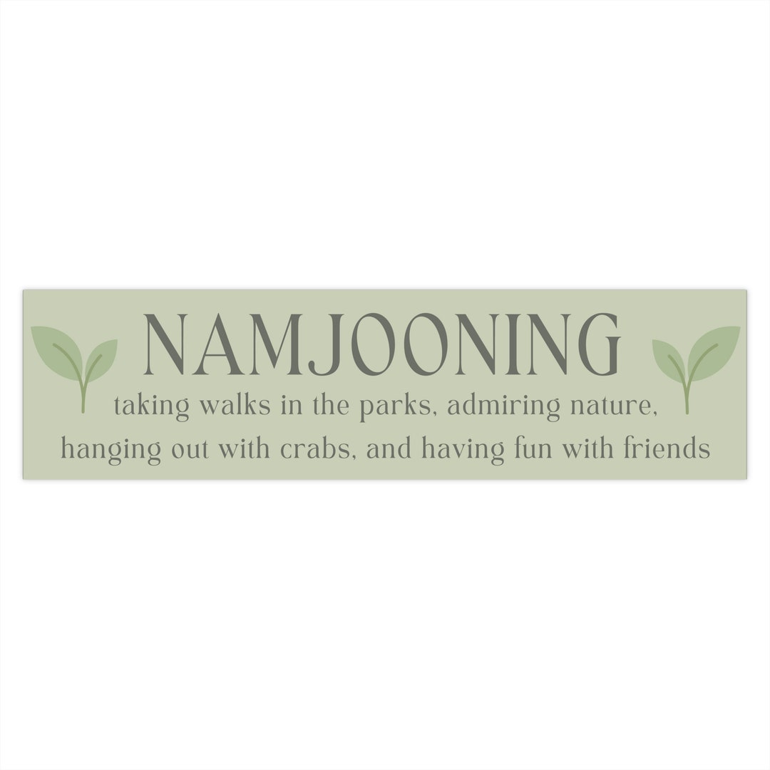 Namjooning Bumper Sticker Wide - Etsy