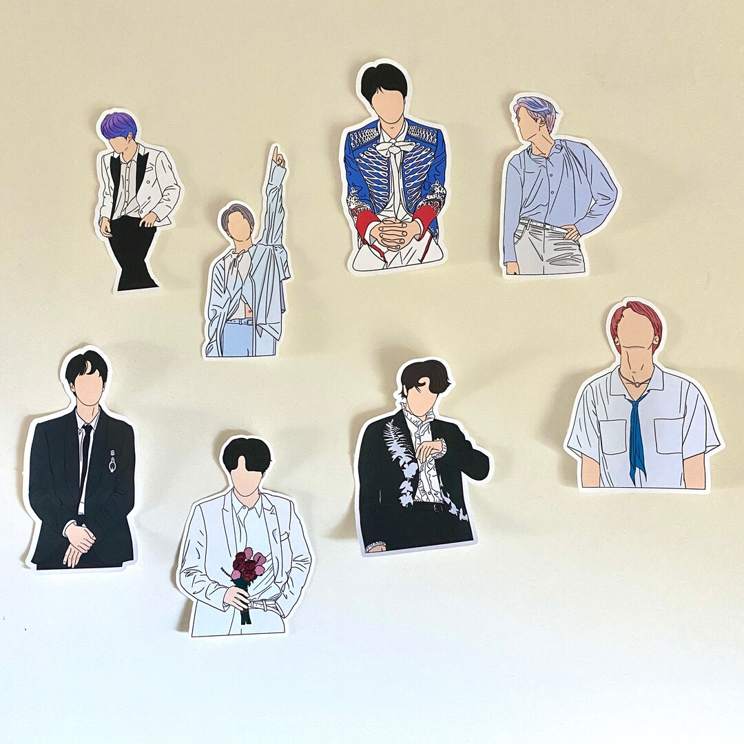 LARGE Kim Seok Jin Stickers - Etsy