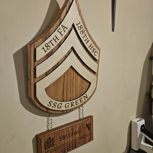 U.S. Army Rank Plaque - Etsy