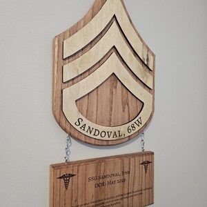 U.S. Army Rank Plaque - Etsy