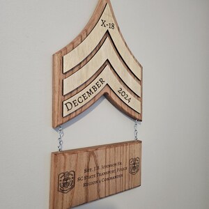 U.S. Army Rank Plaque - Etsy