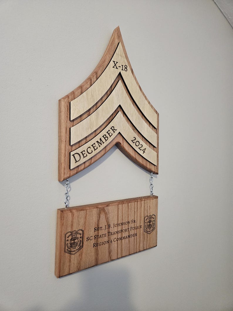 U.S. Army Rank Plaque - Etsy