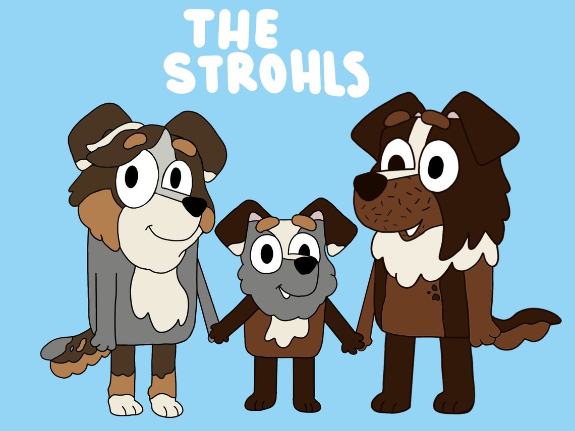 Bluey Family Portraits | Etsy