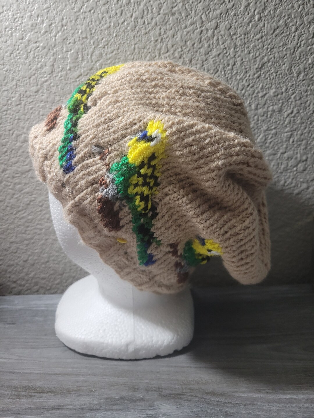 Handmade Knit Parakeet Beanie: Lined Fleece Bird Hat - Etsy