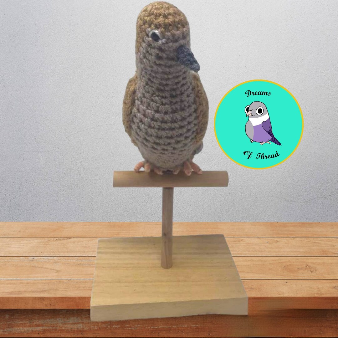 Mourning Dove, Realistic Dove, Posable Bird, Crochet Custom Bird,dove ...