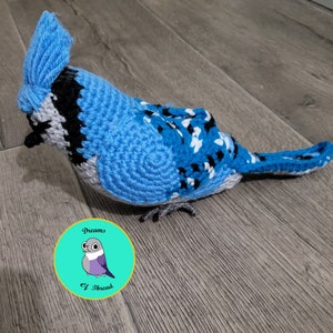 Blue Jay,blue Jay Plush Animal, Movable Blue Jay, Realistic Blue Jay ...