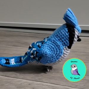 Blue Jay,blue Jay Plush Animal, Movable Blue Jay, Realistic Blue Jay ...