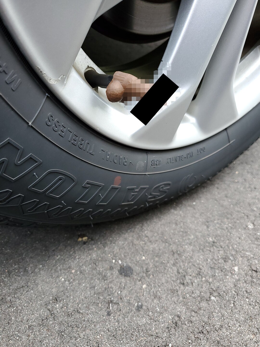 Hung Like a Tire Valve With Balls car Penis Prank - Etsy Canada