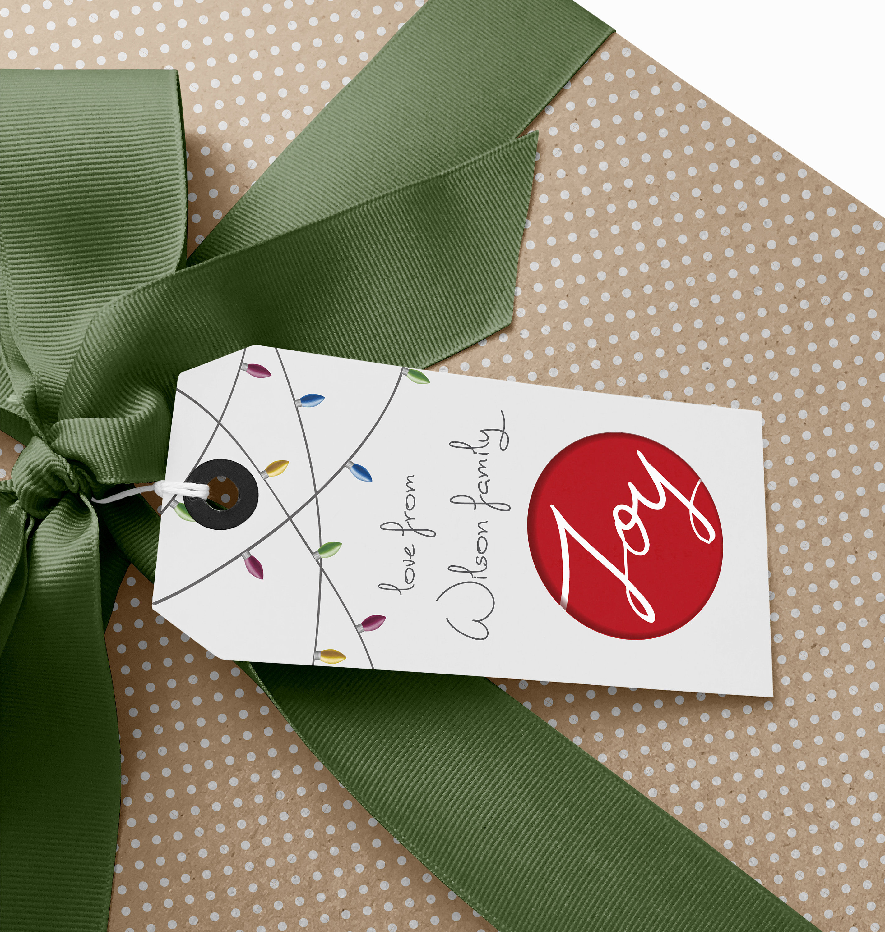 Light bulb Christmas Gift Tag Set / Editable Printable tag | Etsy