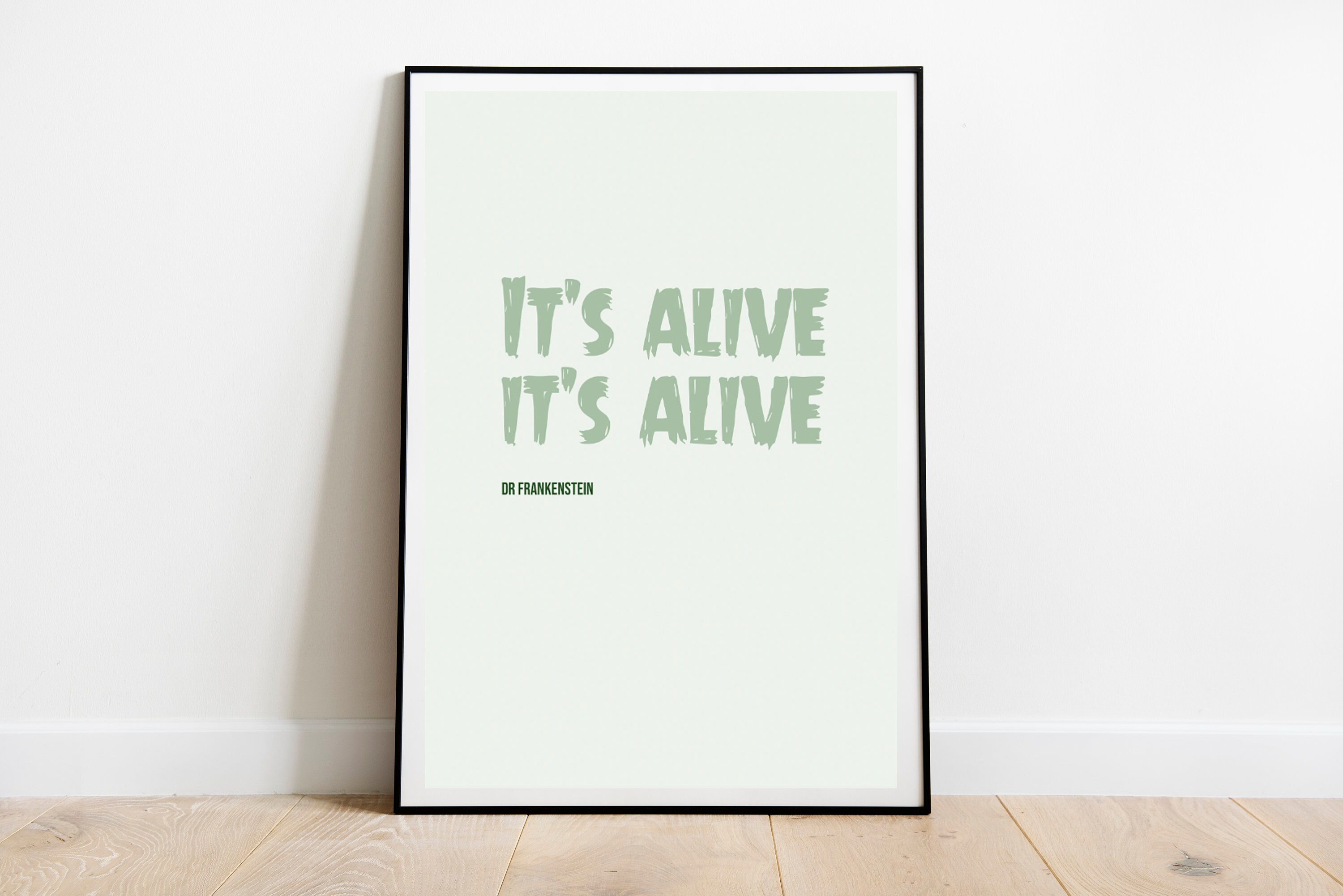 It's Alive, It's Alive Frankenstein Horror Print - Etsy UK